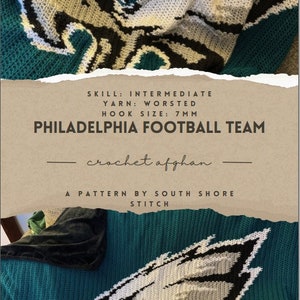 Football Team Blanket Crochet Pattern - Philly Inspired - Etsy