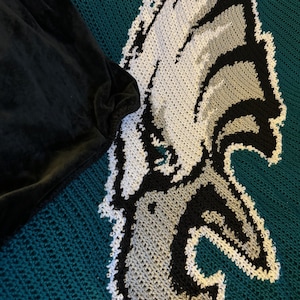 Football Team Blanket Crochet Pattern - Philly Inspired - Etsy