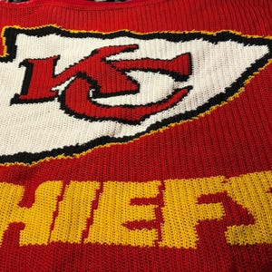 Football Team Blanket Crochet Pattern - Kansas City Inspired - Etsy