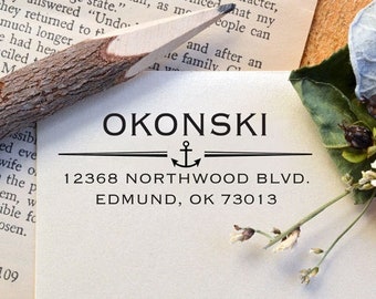 Custom Ship Return Address Rubber Stamp AD164 - Etsy