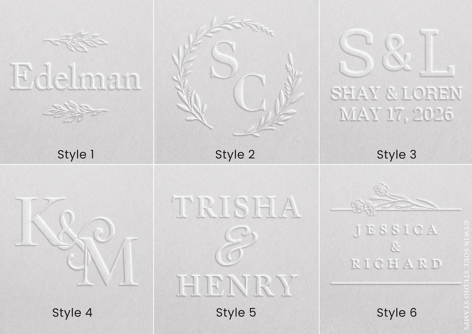 Wedding Envelope Embosser Custom Name Embosser Personalized Initial ...