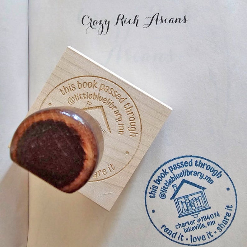 Custom Ex Libris Library Book Stamp, From the Library of This Book ...