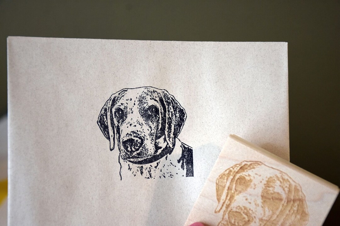 Personalized Pet Stamp, Dog Stamp, Pet Portrait Stamp, Napkin Wedding ...