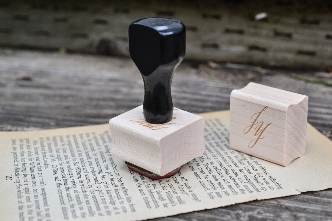 Wood Handle for Custom Rubber Stamp - Etsy