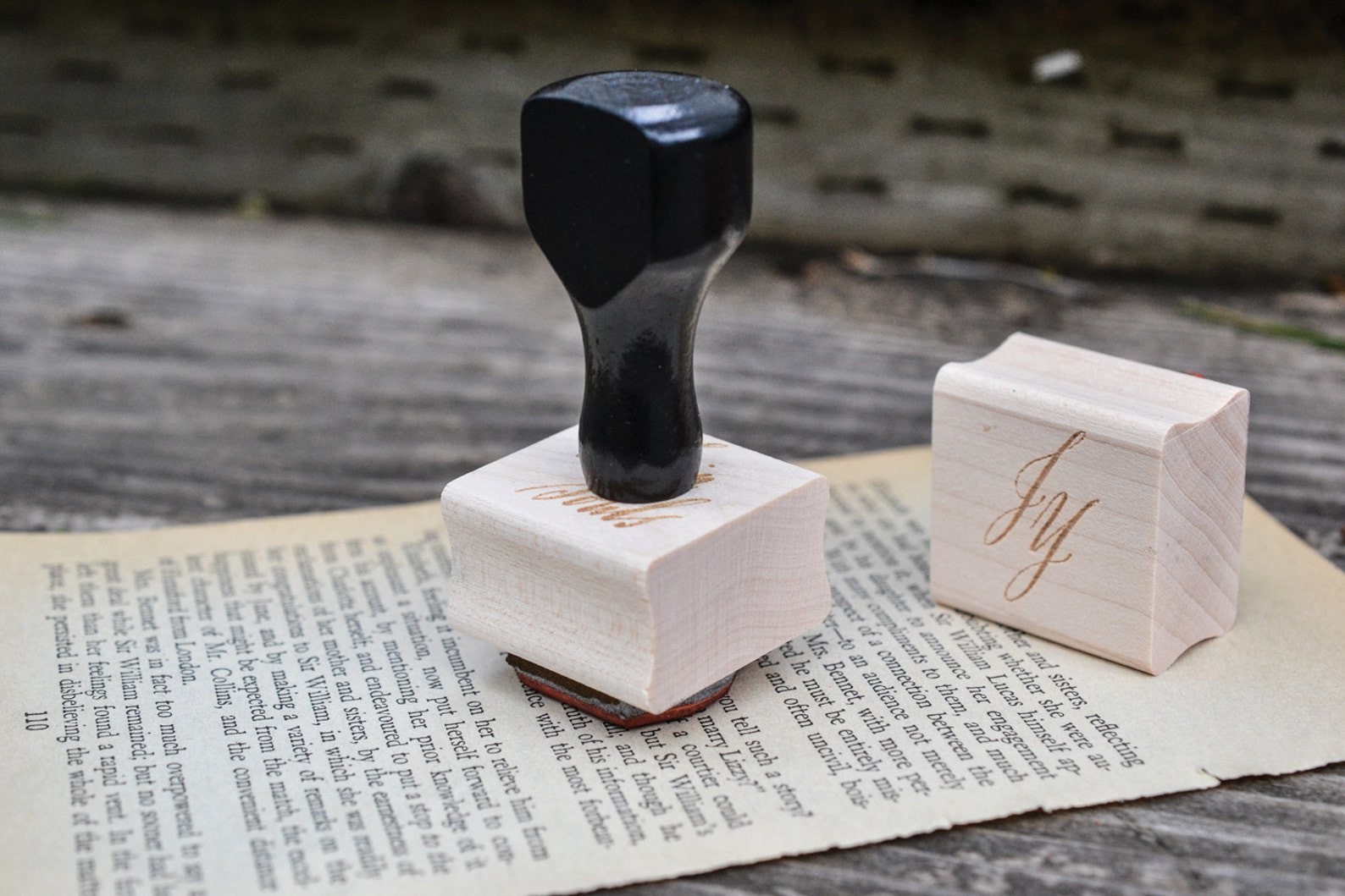 Wood Handle for Custom Rubber Stamp - Etsy
