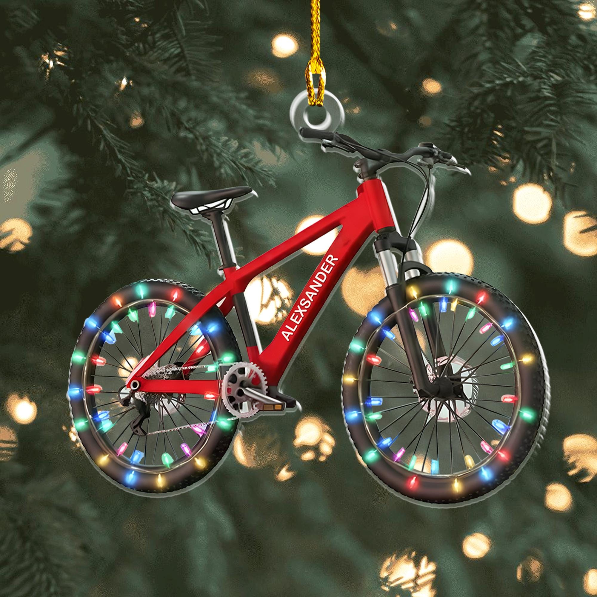 Personalized Name Bicycle Christmas Ornaments, Christmas Gifts for ...