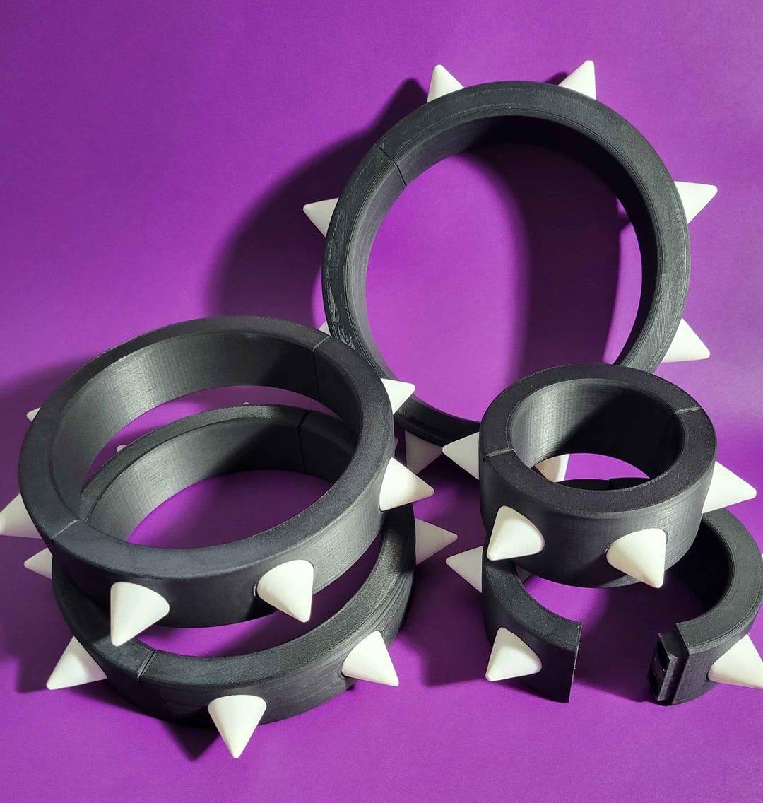 Magnetic Spiked Bowser Cuffs | Cosplay Fashion | Bowsette Susie Chun-li ...