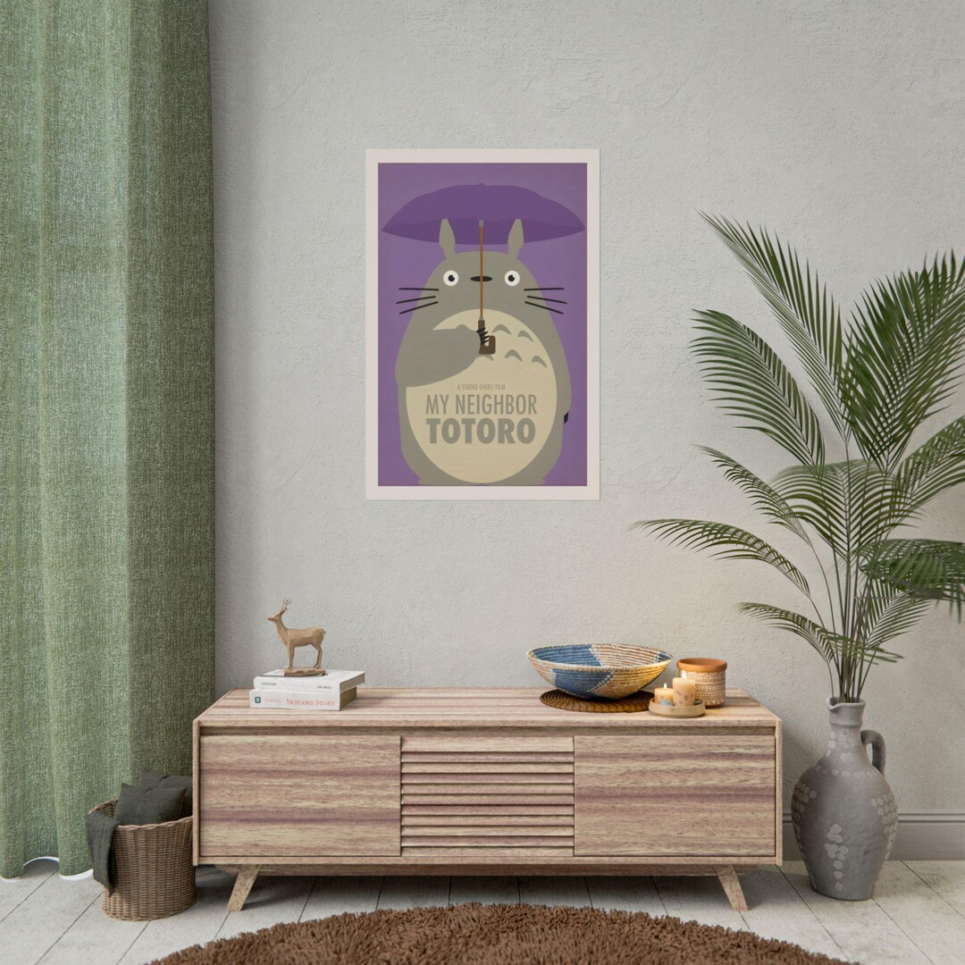 My Neighbor Totoro Poster | Rolled Art Print, Studio Ghibli Wall Decor ...