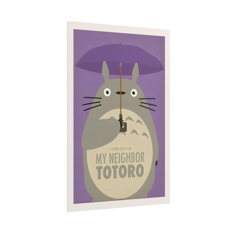 My Neighbor Totoro Poster | Rolled Art Print, Studio Ghibli Wall Decor ...