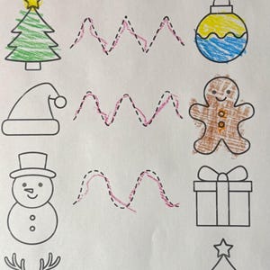 Christmas Preschool Worksheet | Pre-k | Trace the Lines Printable ...