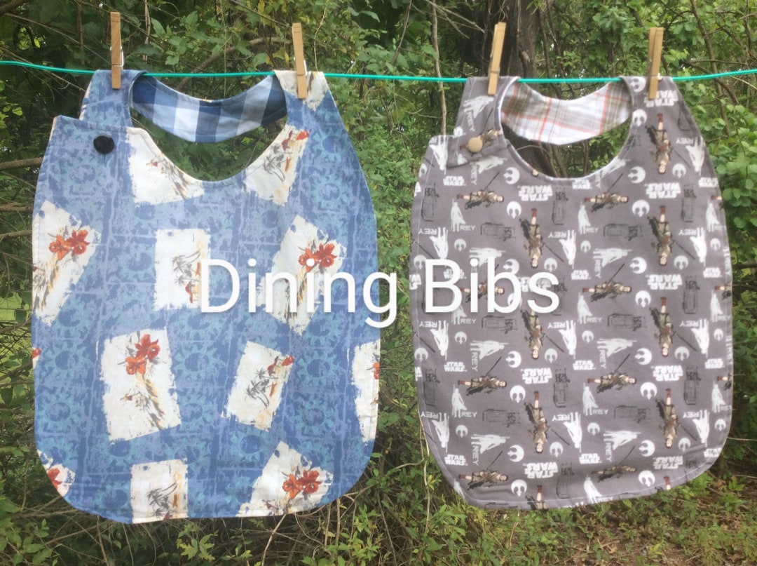 Handmade Adult Dining Bibs for Men or Women Waterproof With 3 Layers of ...