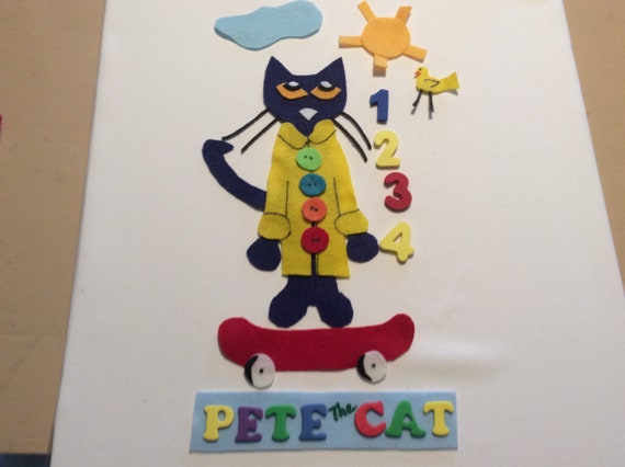 Pete The Cat And His Four Groovy Buttons Template
