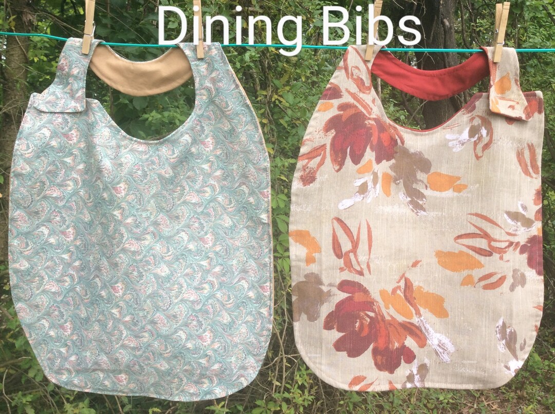 Handmade, Stylish Adult Dining Bibs - Waterproof With 3 Layers of ...