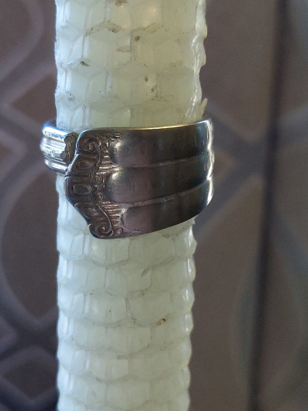 Vintage Handmade Silver Plated Flatware Jewelry Spoon Ring Size 9 - Etsy