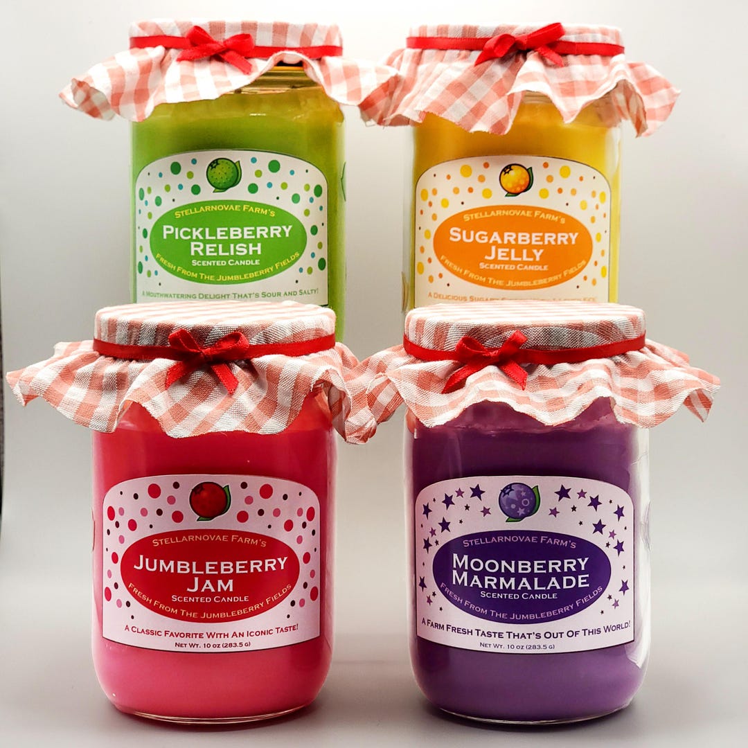 FOUR PACK: All Four Webkinz Inspired Jumbleberry Fields Scented Candles ...