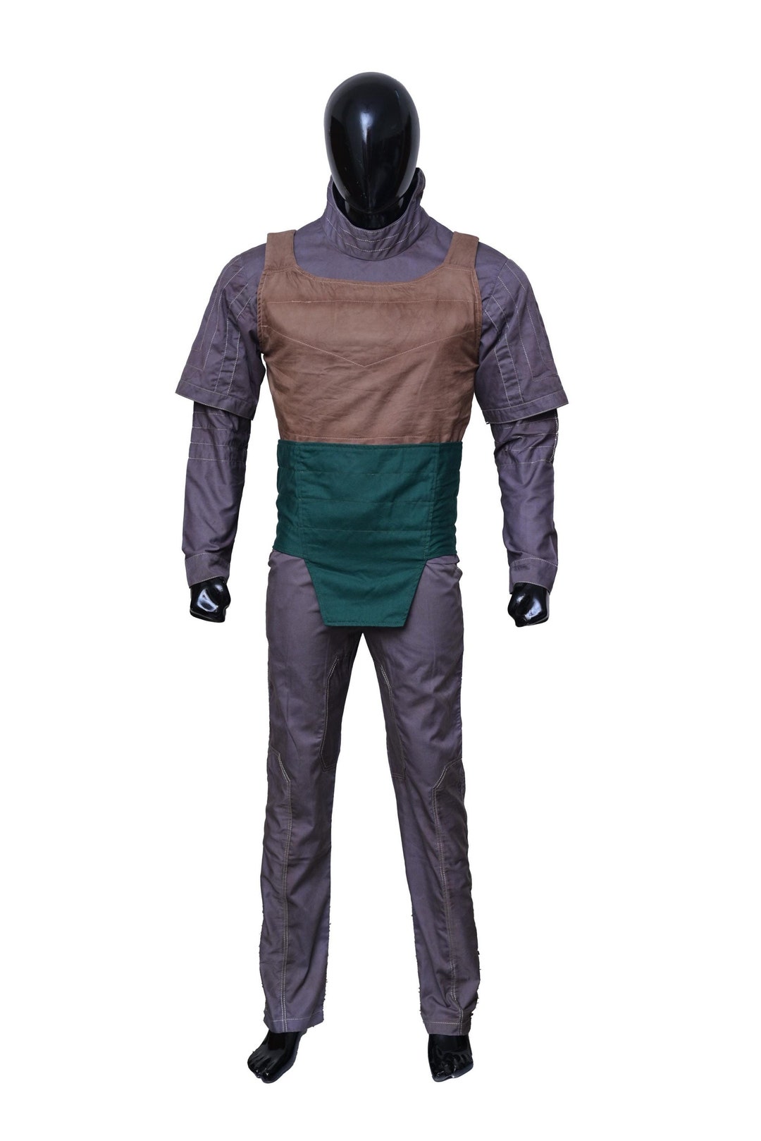 Mandalorian Flight Suit Inspired Star Wars With Vest and Cummerbund - Etsy