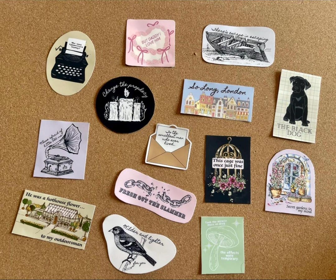 TTPD Inspired Sticker Bundle - Etsy