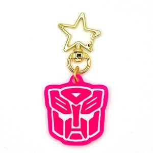 Transformers - Pink or Blue Autobot Symbol - Glow in the Dark Acrylic ...
