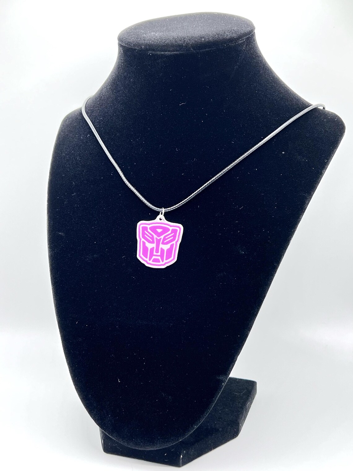 Transformers - Pink Autobot Symbol - Metal Charm Necklace - Etsy
