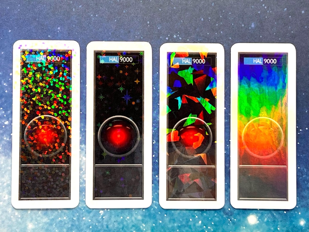 2001: A Space Odyssey - HAL 9000 - Holographic Stickers - Etsy
