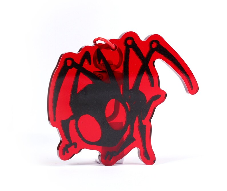 Invader Zim - ZIM - Translucent Red Acrylic Keychain Charm - Etsy