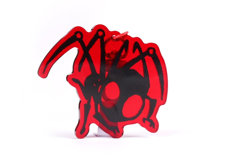 Invader Zim - ZIM - Translucent Red Acrylic Keychain Charm - Etsy