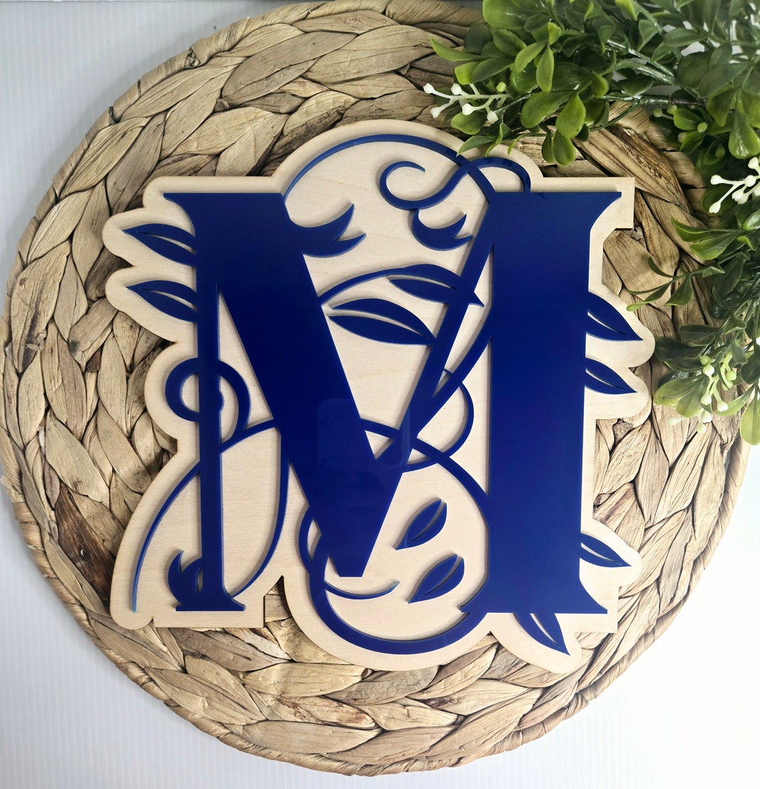 Custom Initial Sign Letter Wall Decor Hanging Letter Monogram Letter ...