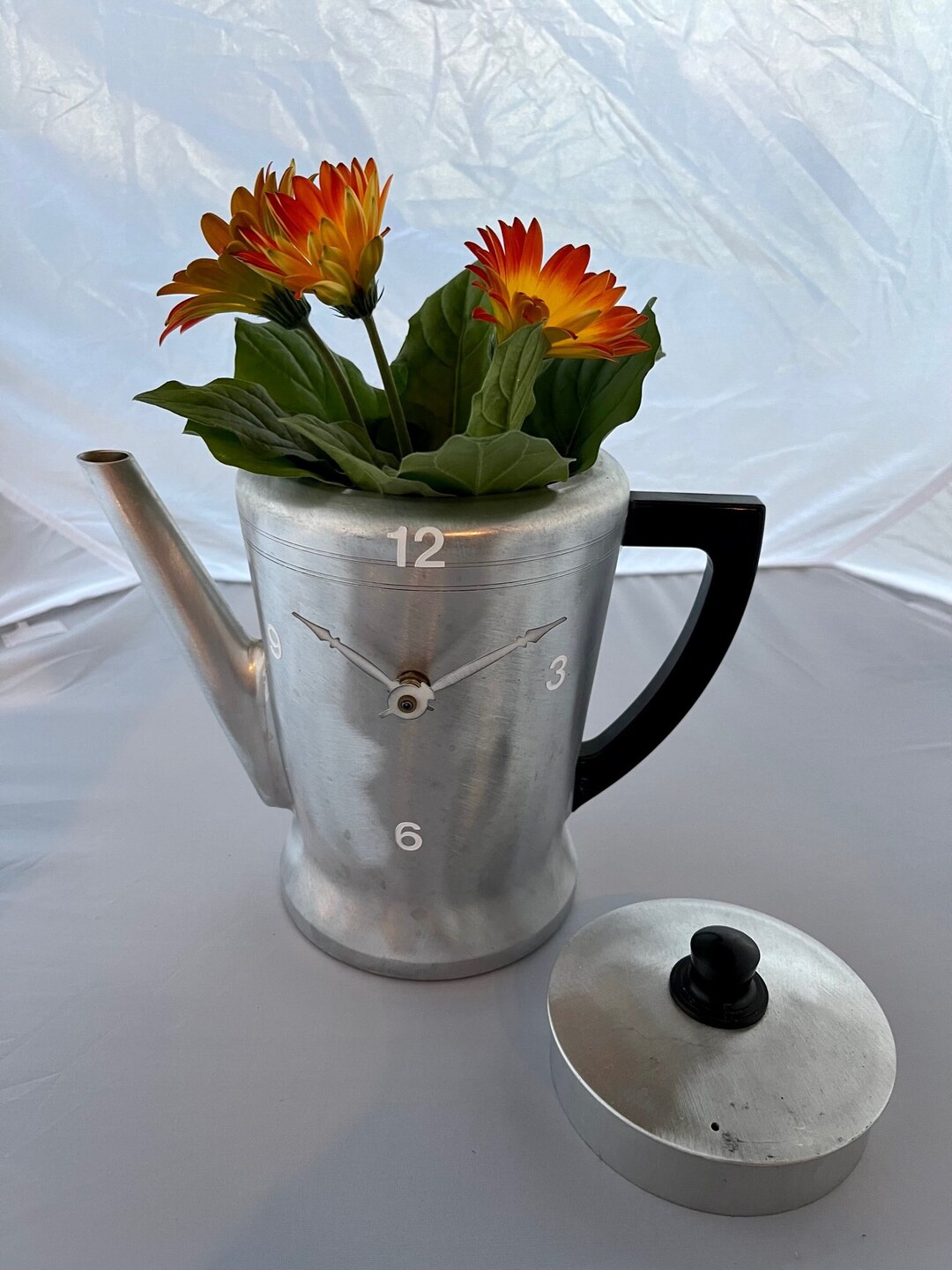 Vintage 1950s West Bend Aluminum Flavo-drip Deluxe Coffee Pot Clock - Etsy