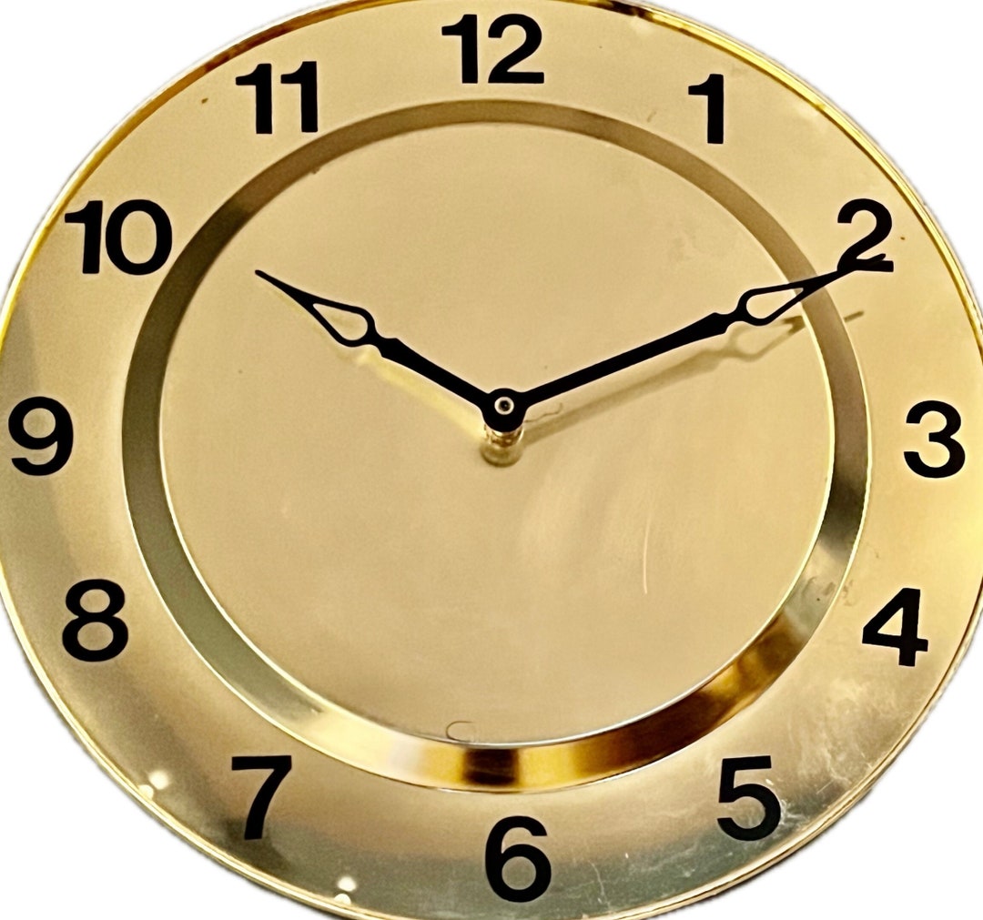 Recycled Brass Charger Plate Clock - Etsy