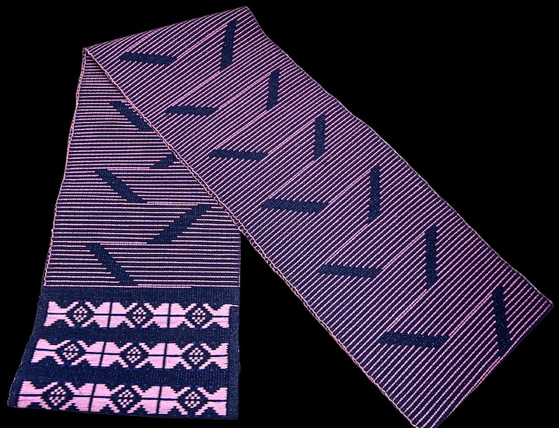 Handwoven Aso Oke Fabric: African Damask, Blue & Pink - 2 Yds - Etsy
