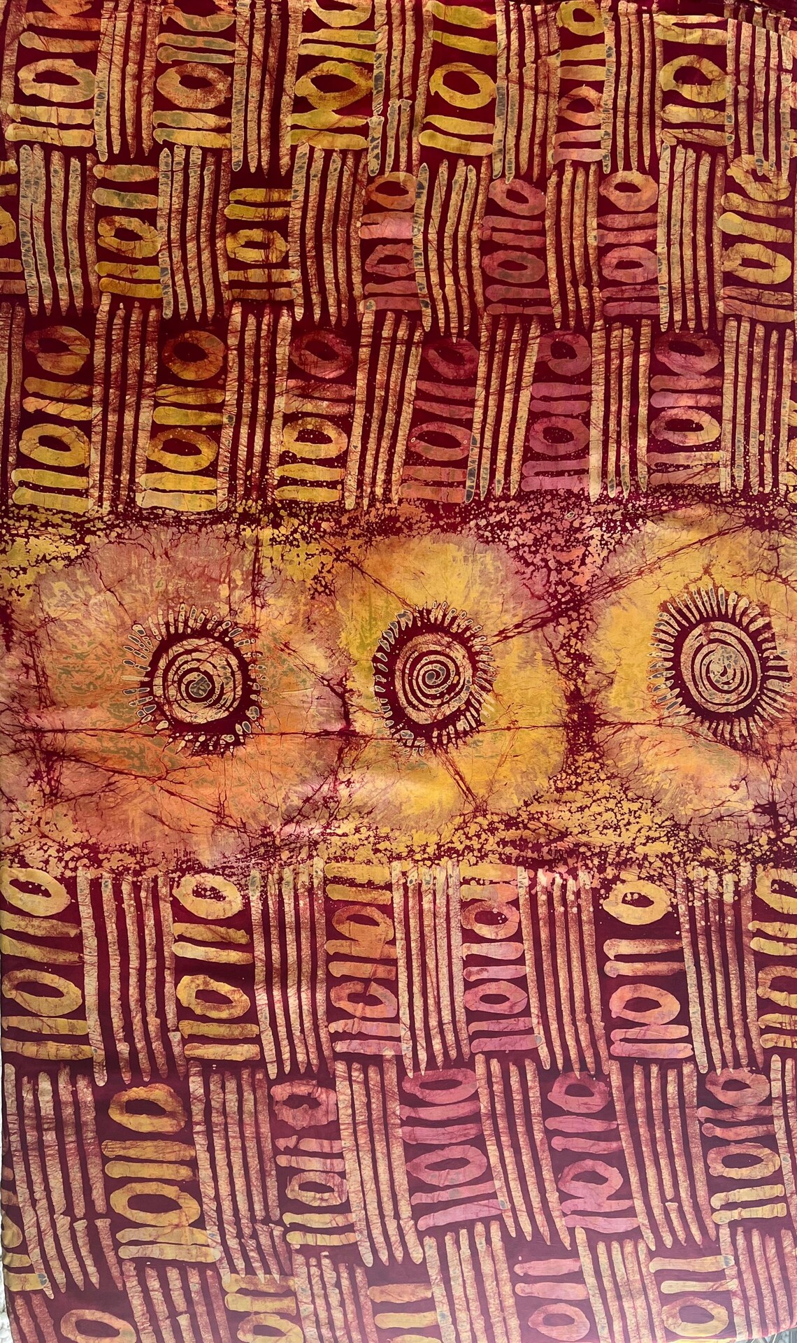 Handmade Batik Silk Fabric: African Wax Print, 5 Yards - Etsy