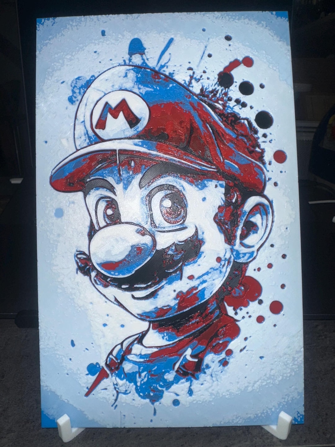 Hueforge Mario 3D Sculpted Decoration Idea to Give as a Gift or to ...