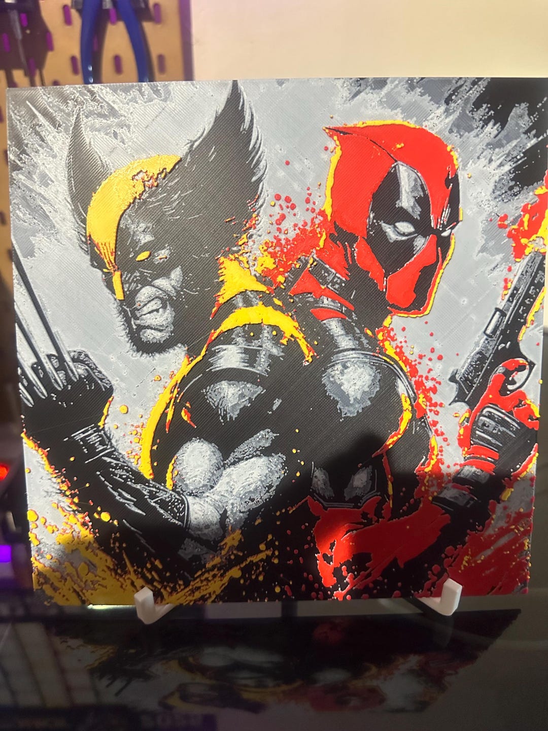 Hueforge Wolverine X Deadpool 3D Sculpted Decoration Idea to Give as a ...