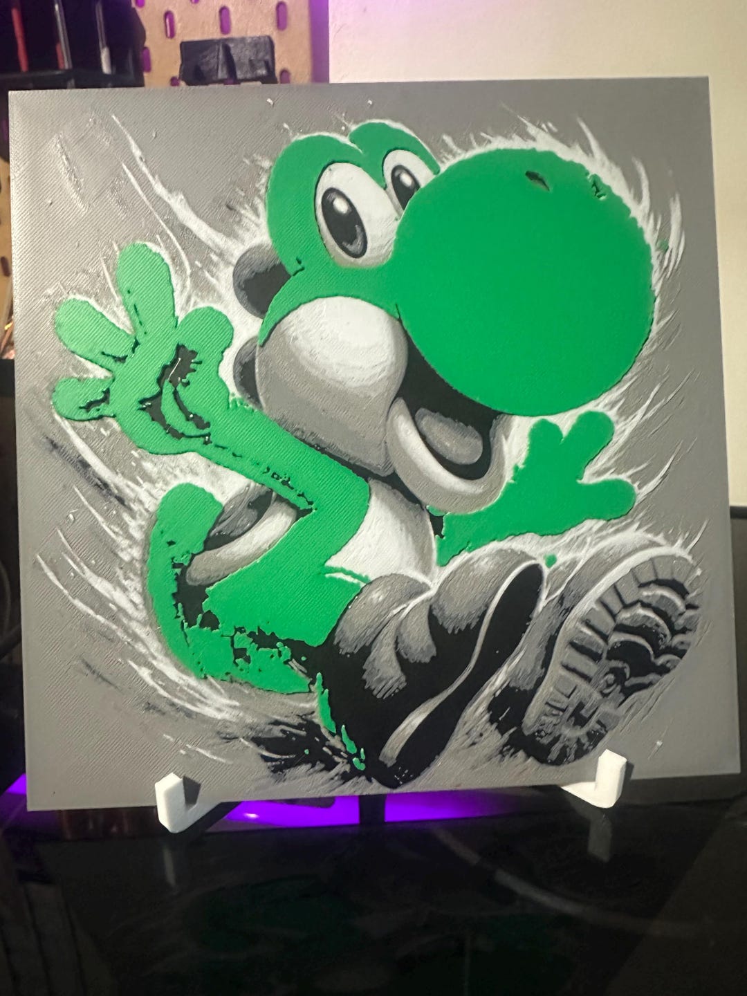Hueforge Yoshi - 3D Sculpted Decoration Idea to Give as a Gift or to ...