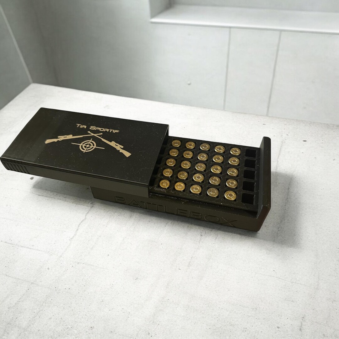 Sliding Storage Case for 50 Rounds of 9mm Ammunition in the Color of ...