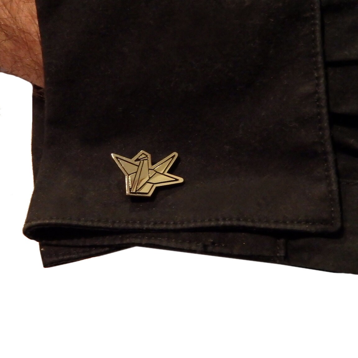5 Pairs of Stylish Origami Crane Cufflinks - Etsy