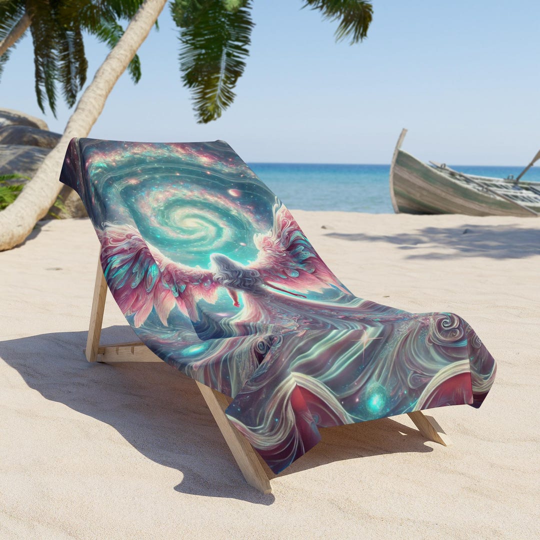 Galactic Wings Beach Towel, Bohemian Towel, Poolside Essential, Summer ...