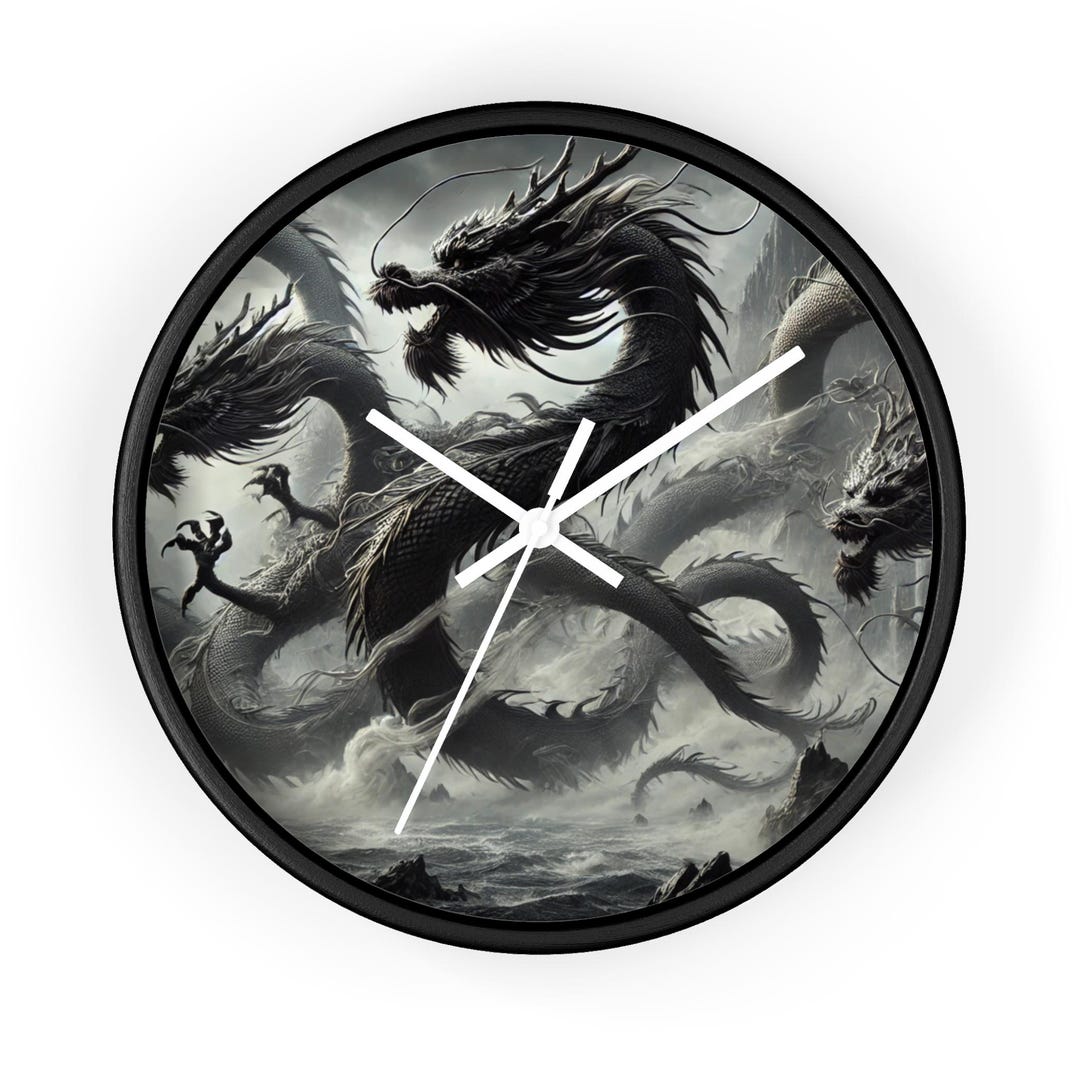 Epic Dragon Wall Clock Fantasy Home Decor, Unique Gift for Dragon ...