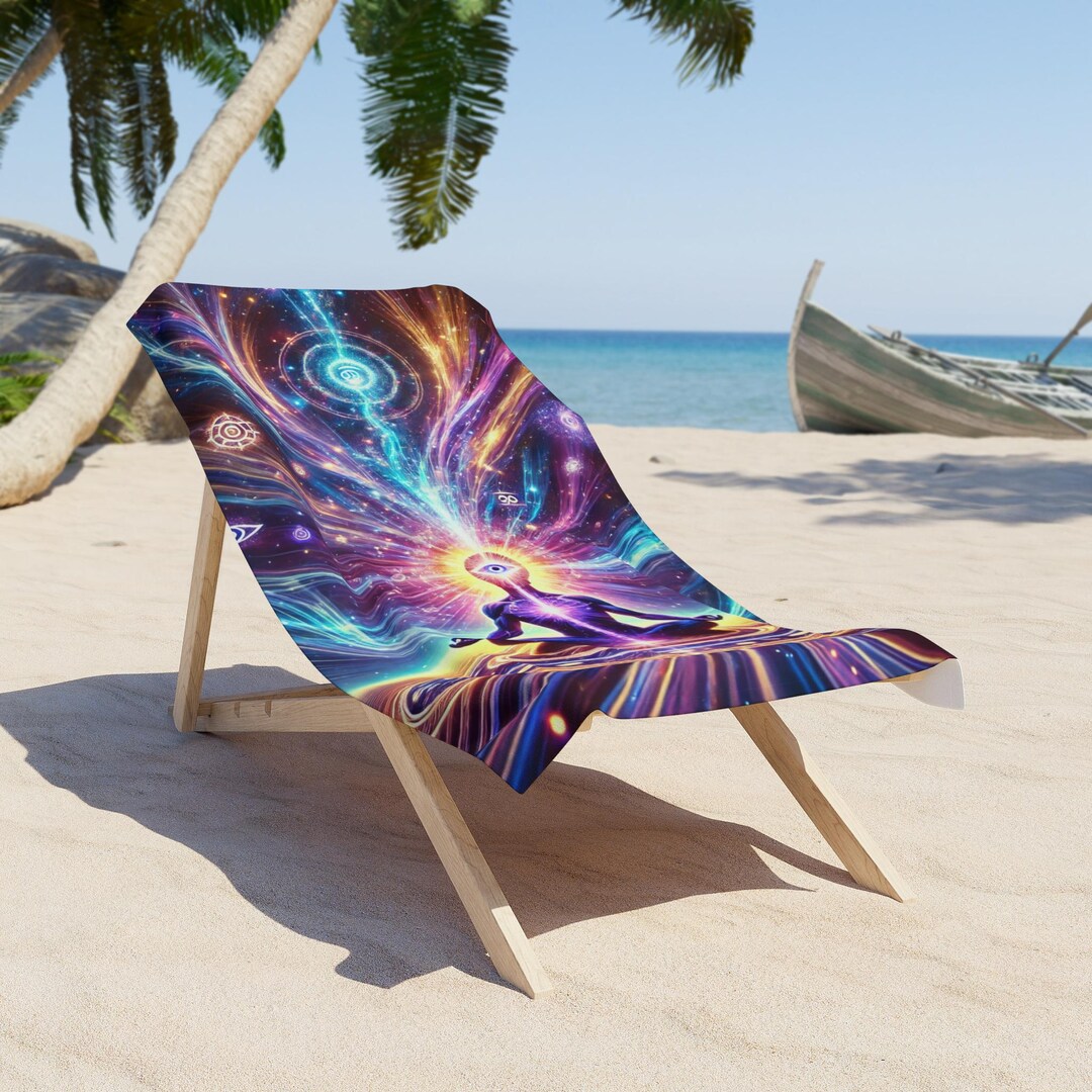 Vibrant Chakra Beach Towel, Meditation Towel, Spiritual Decor, Gifts ...