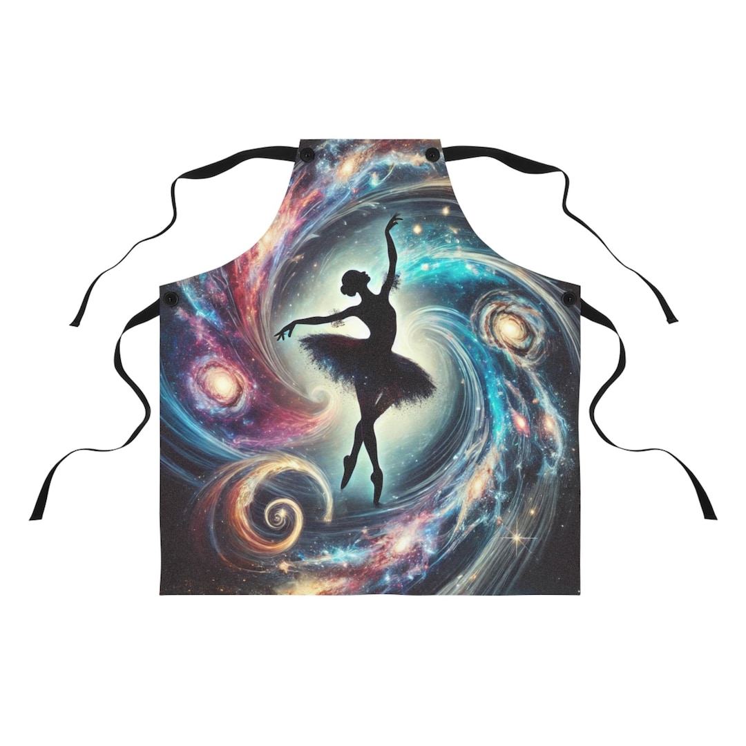 Cosmic Ballet Apron, Galaxy Dancing Apron, Unique Culinary Gift ...