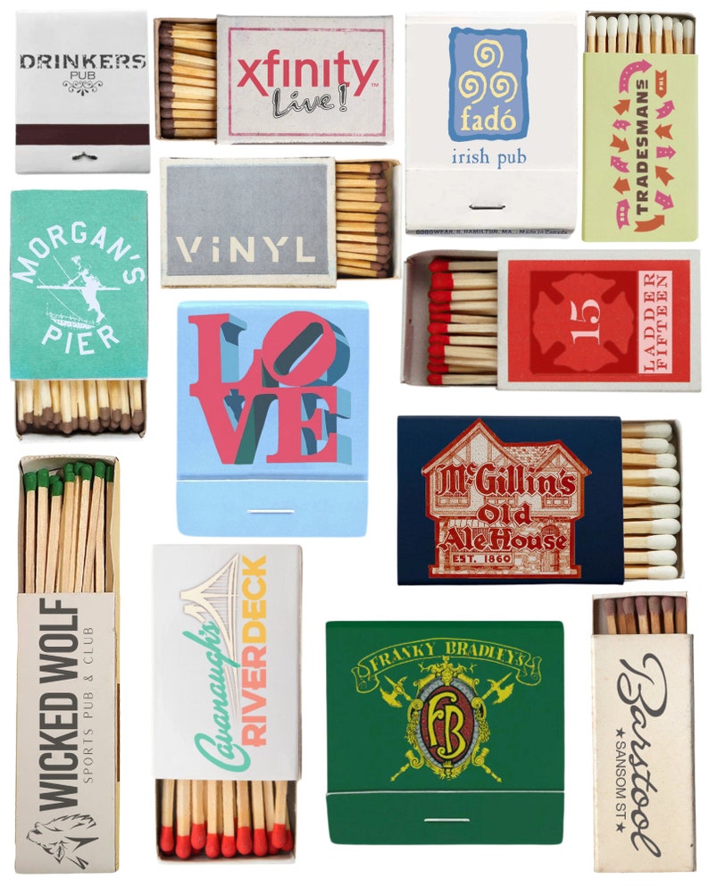 Philly Bars Matchbook Digital Print - Etsy