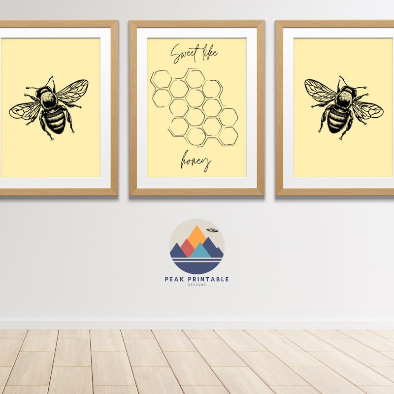 Bee Poster - Etsy