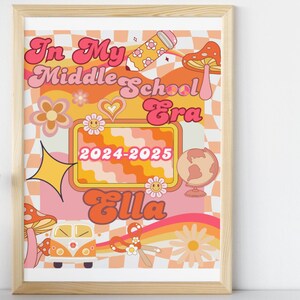 Groovy Back to School Vibes Sign Personalized 1st Day of School Era ...