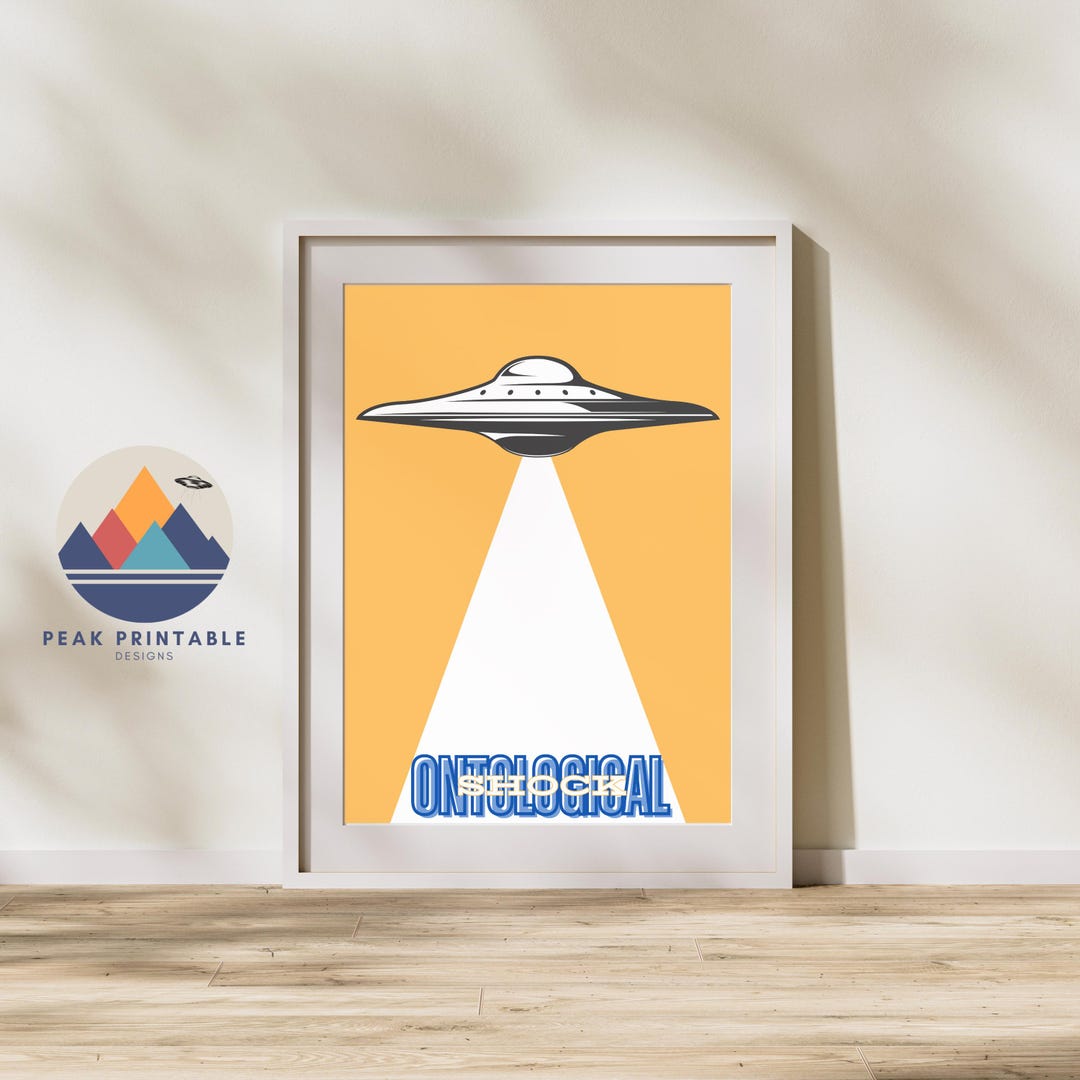 Ontological Shock UFO Poster Printable Art- UAP Disclosure Awareness ...