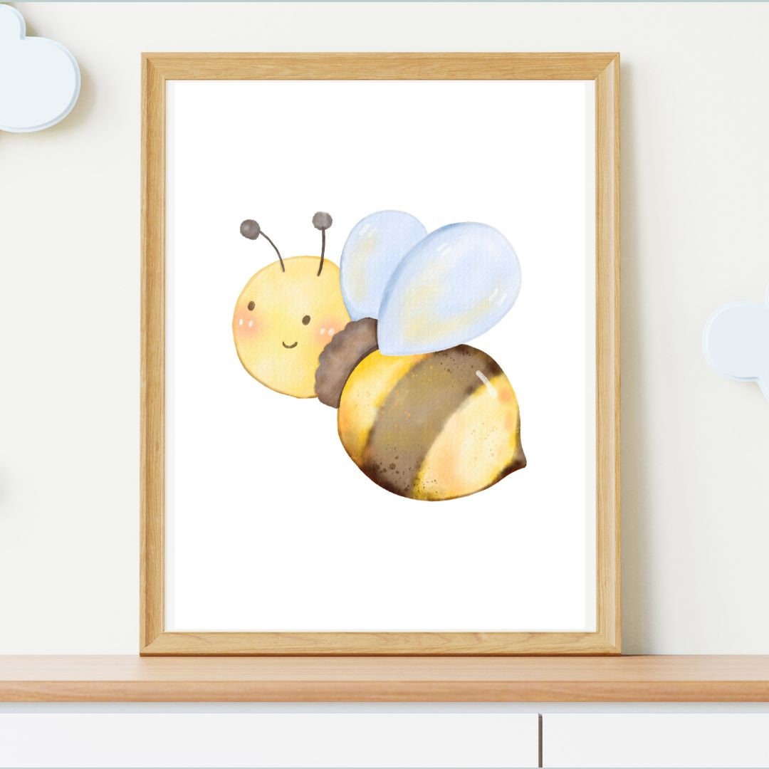 Honeycomb Haven Honeybee Wall Art, Boho Bee Art Set of 3, Yellow ...