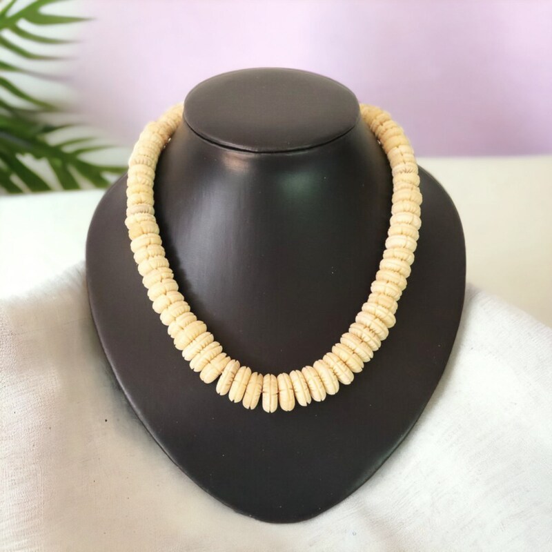 Necklace Carved Bone - Etsy