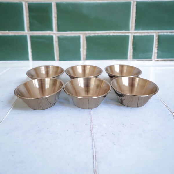 Vintage Metal Cups - Etsy