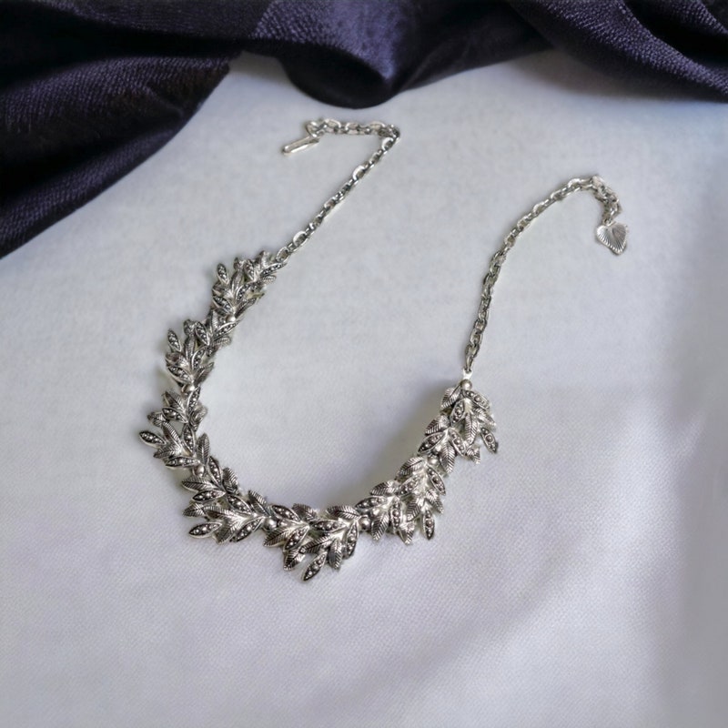 Marcasite Necklace - Etsy