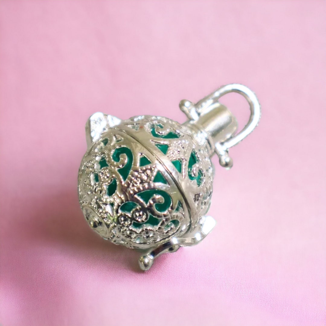 Aromatherapy Cage Locket Pendant Silver Tone Metal - Etsy