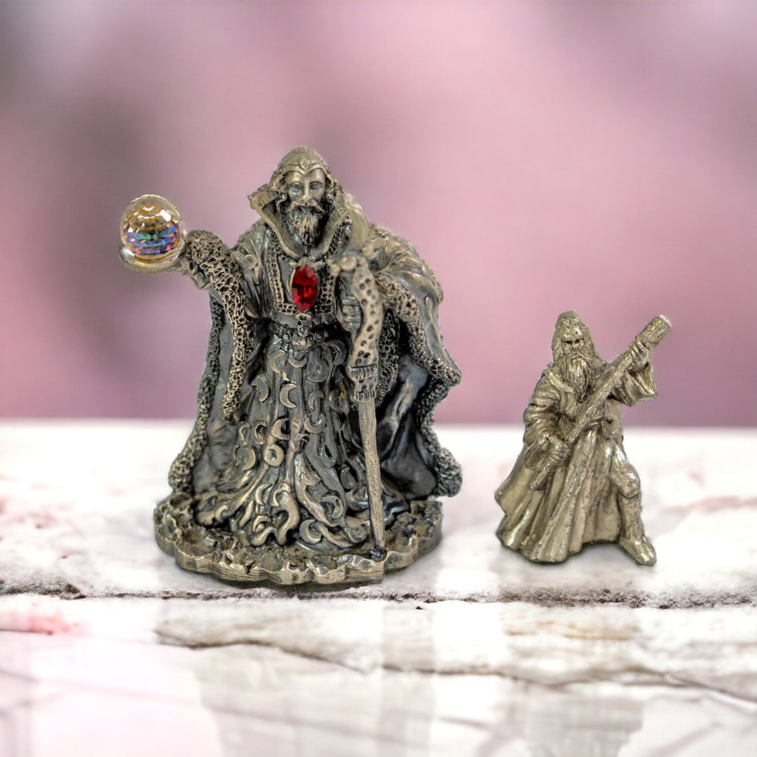 Moon Wizard Pewter and Rainbow Glass Crystal by A. G. Slocombe Tudor ...